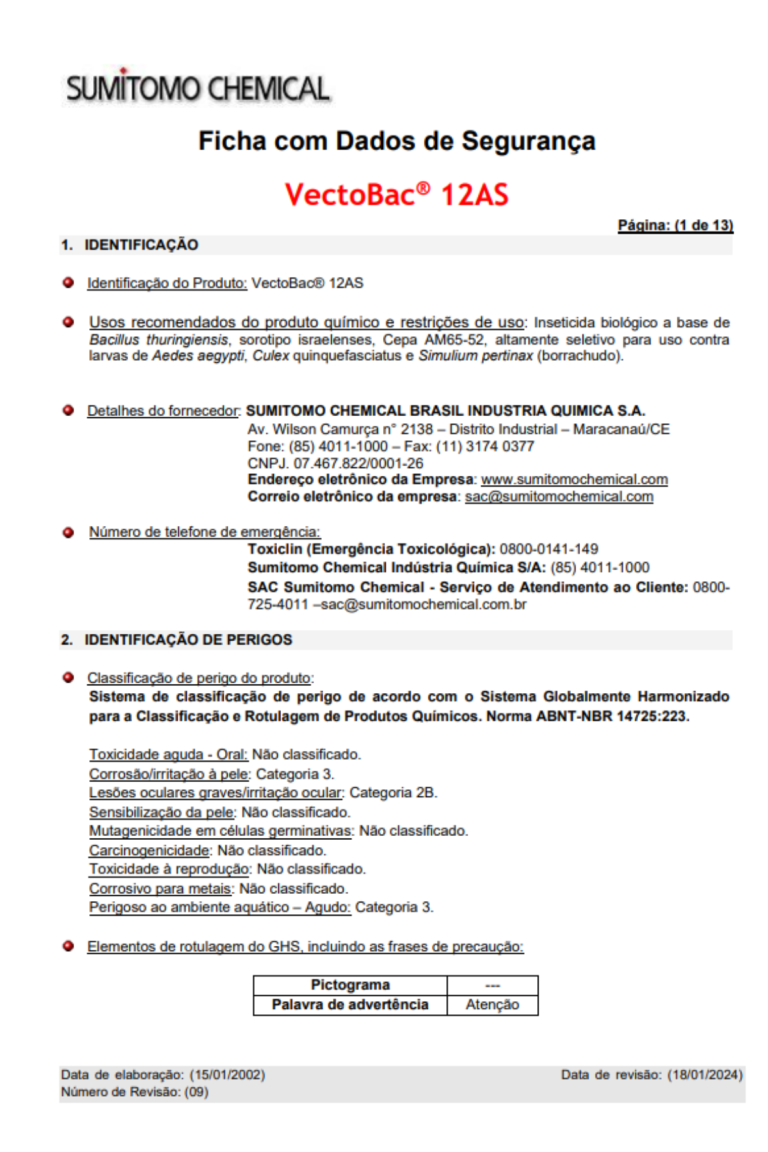 Vectobac® - Sumitomo Chemical Latin America