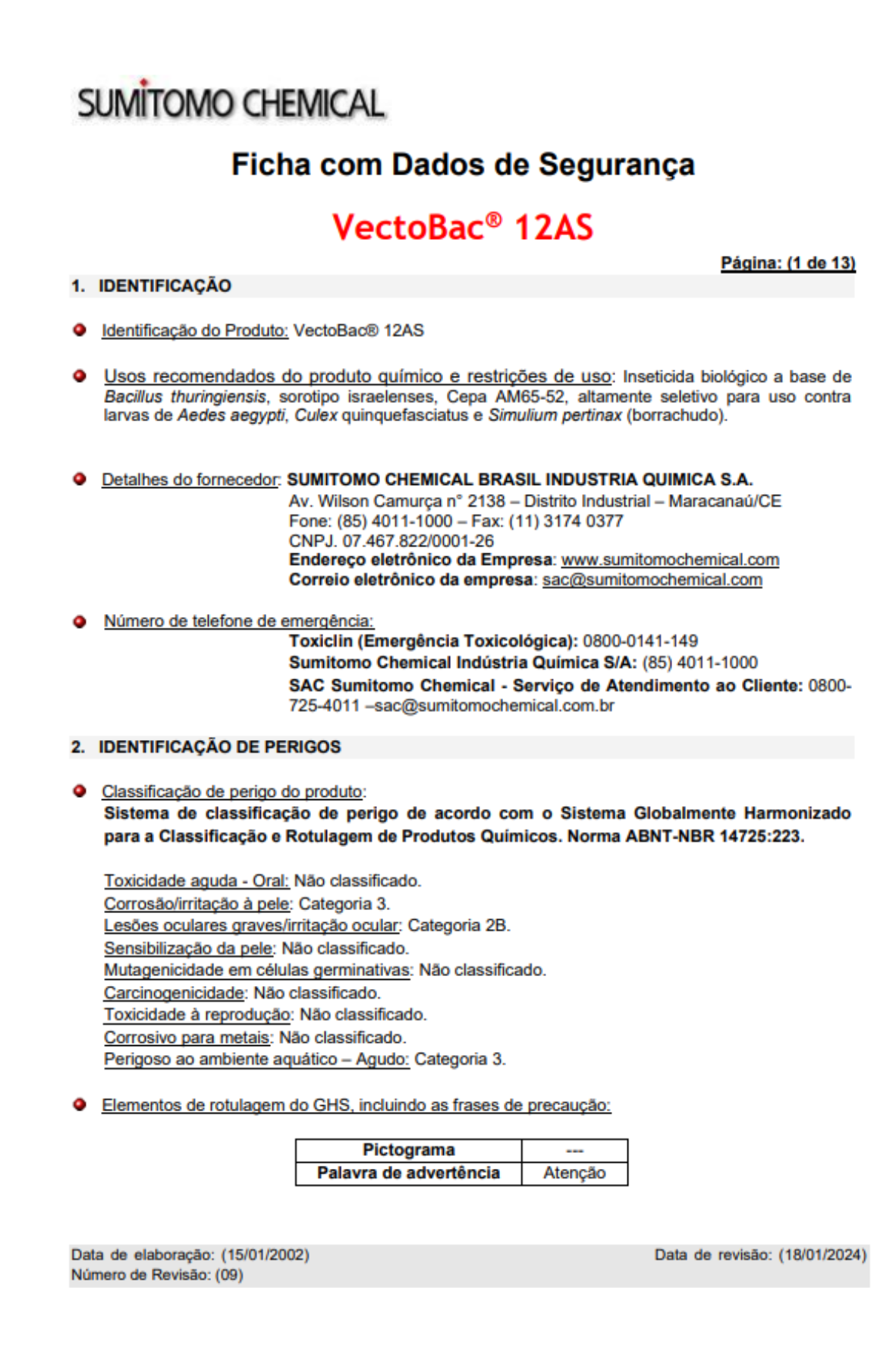 Vectobac® - Sumitomo Chemical Latin America