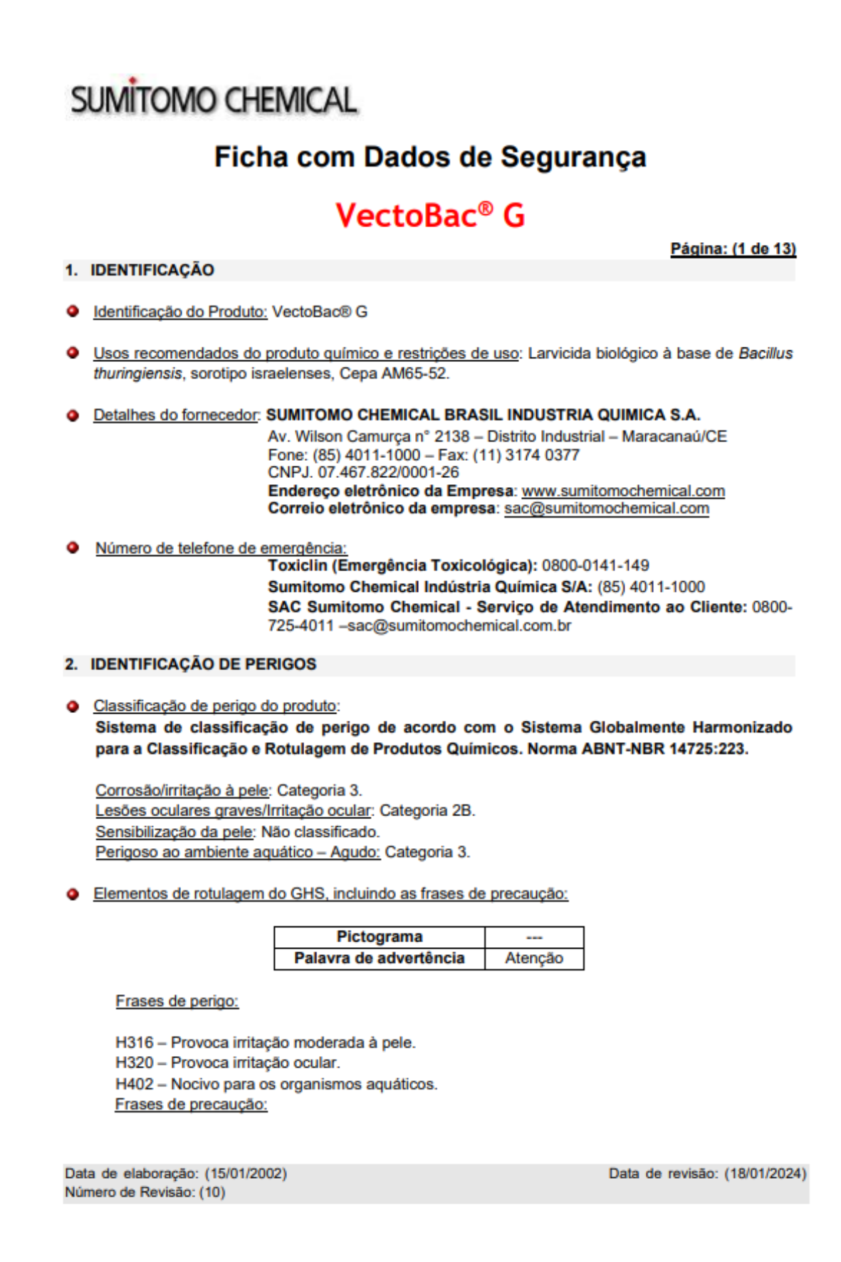 Vectobac® - Sumitomo Chemical Latin America